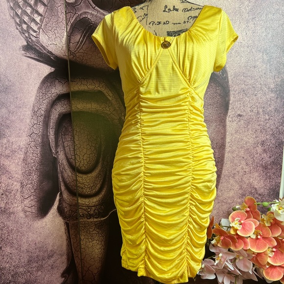 Apple Bottoms | Dresses | Y2k Apple Bottoms Dress Yellow L | Poshmark